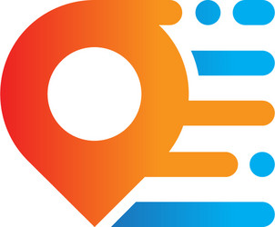 Position pin gps abstract technology logo Vector Image