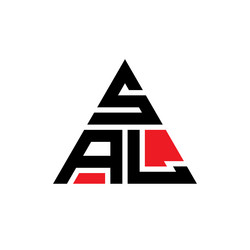 Sal triangle letter logo design Royalty Free Vector Image