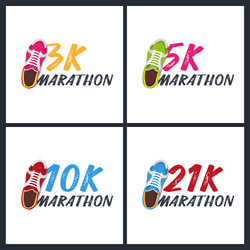 5k Run Vector Images (over 370)