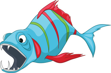 Flying fish cartoon character Royalty Free Vector Image