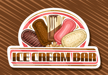 Logo for ice cream bar Royalty Free Vector Image