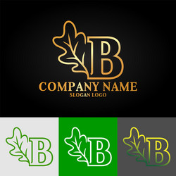 01 oak letter v Royalty Free Vector Image - VectorStock