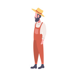 Farmer cartoon Royalty Free Vector Image - VectorStock