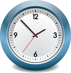 Colorful clock Royalty Free Vector Image - VectorStock