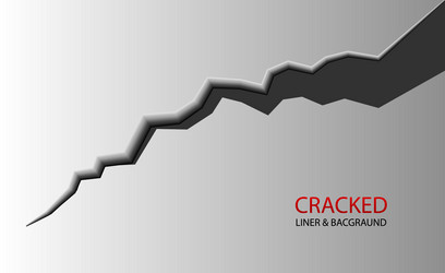 Cracked ground realistic crack texture crack Vector Image