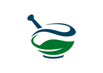 Pharmacy leaf logo Royalty Free Vector Image - VectorStock