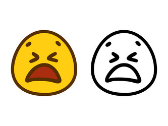 Sad Clip Art Face Vector Images (over 3,600)