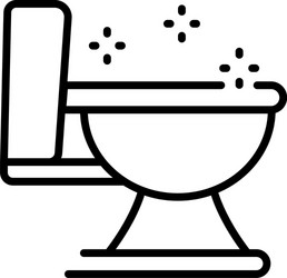 Toilet bowl icon isometric style Royalty Free Vector Image