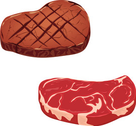 Raw meat Royalty Free Vector Image - VectorStock