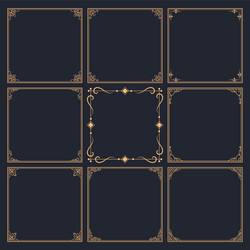 Ornamental elements collection Royalty Free Vector Image