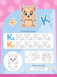 Handwriting Practice Worksheet Vector Images (over 8,800)