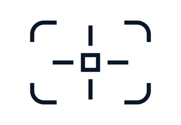 Camera frame viewfinder icon set Royalty Free Vector Image