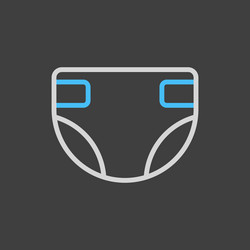 Diaper design isolated icon graph symbol Vector Image