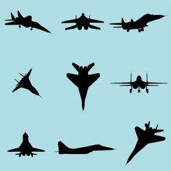 Fighter Plane Vector Images (over 9,600)