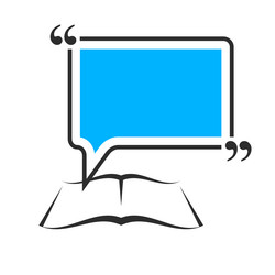 Bible quote icon holy scripture flat isolated Vector Image