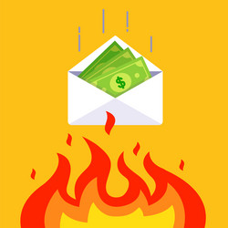 Burning Money Cartoon Vector Images (over 300)