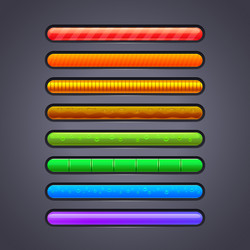 Game resource bar-set 4 Royalty Free Vector Image