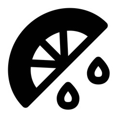 Drops of juice dripping from orange slice Vector Image