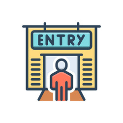 Entries Royalty Free Vector Image - VectorStock