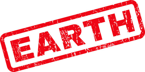 Earth rubber stamp Royalty Free Vector Image - VectorStock