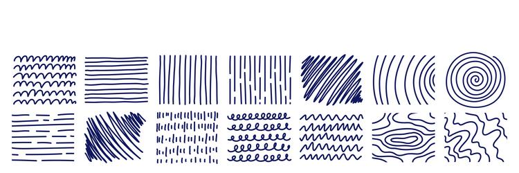 Hand drawn doodle pencil points set sketch Vector Image