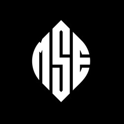 Mse logo letter design Royalty Free Vector Image