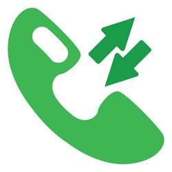 Missed call on a white background Royalty Free Vector Image