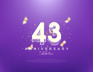 Birthday Happy 43rd Vector Images (over 150)