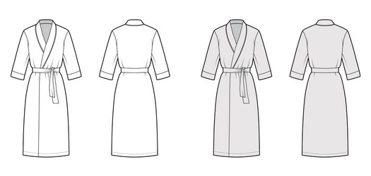 Bathrobe Robe Sketch Vector Images (over 190)