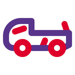 Diecast model of toy car for kids Royalty Free Vector Image