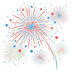 Fireworks design on white background Royalty Free Vector