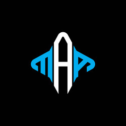 Maa letter logo creative design with graphic Vector Image