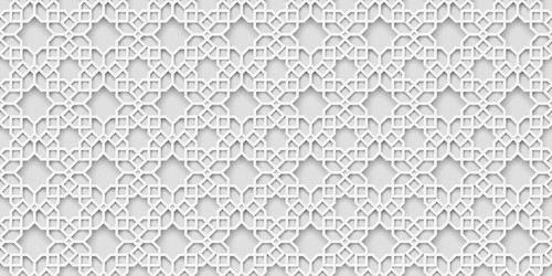White and beige colors islamic background arabic Vector Image