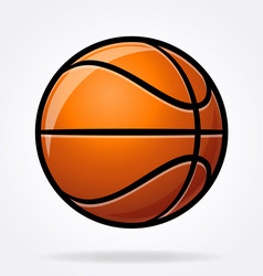 Sport basketball ball cartoon Royalty Free Vector Image