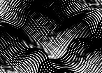 Irregular geometric pattern background with wavy Vector Image