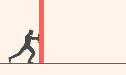 Man Pushing Wall Vector Images (over 230)