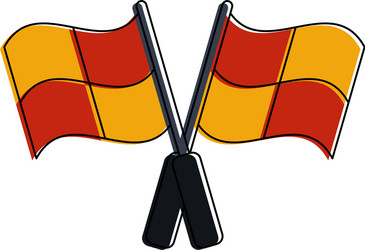 Two flags icon image Royalty Free Vector Image
