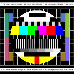 Tv colour bars test card screen smpte television Vector Image