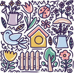 Spring Doodles Nature Vector Images (over 65,000)