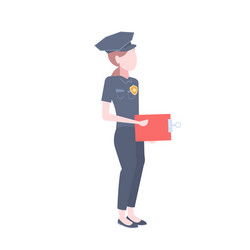 Police woman icon female cop guard security Vector Image