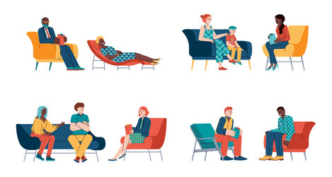 Behavioural cognitive therapy abstract metaphor Vector Image