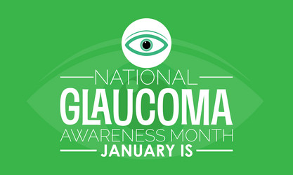 National glaucoma awareness month template eye Vector Image