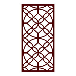 Cnc pattern with butterfly decorative panel Vector Image