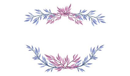 Flower Top And Bottom Border