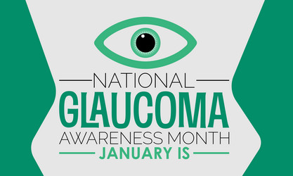 National glaucoma awareness month template eye Vector Image