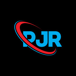 Pjr logo letter design Royalty Free Vector Image