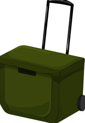 Ice cooler box cartoon Royalty Free Vector Image