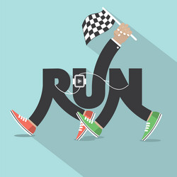 Run Typography Legs Vector Images (81)