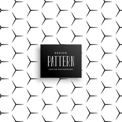 Hexagon pattern field black outline Royalty Free Vector