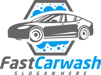 Car wash logo template creative design Royalty Free Vector